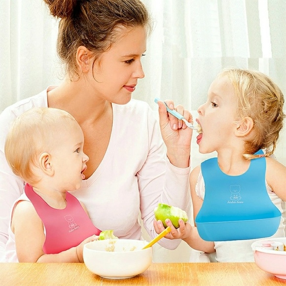 Binkie Baby | Accessories | Binkie Baby Silicone Baby Bibs Birkie Bear ...